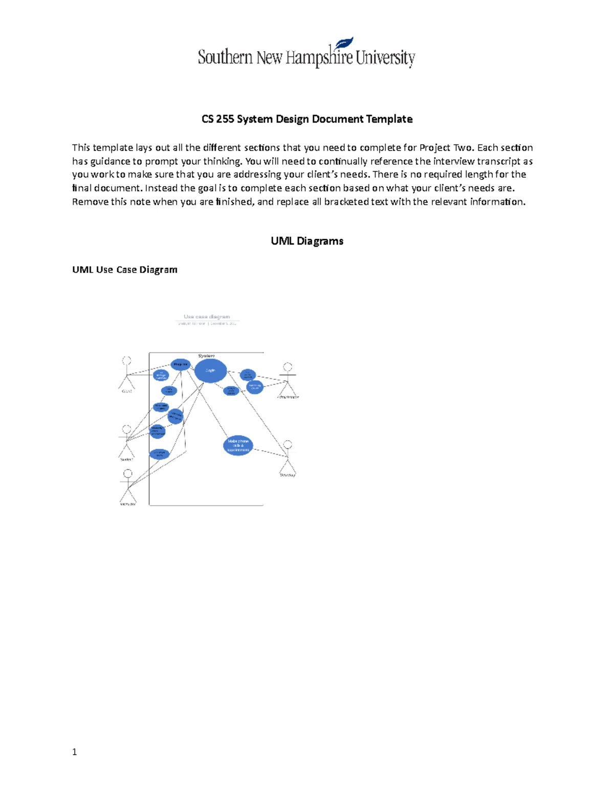 CS-255 Business Requirements - This template lays out all the different ...
