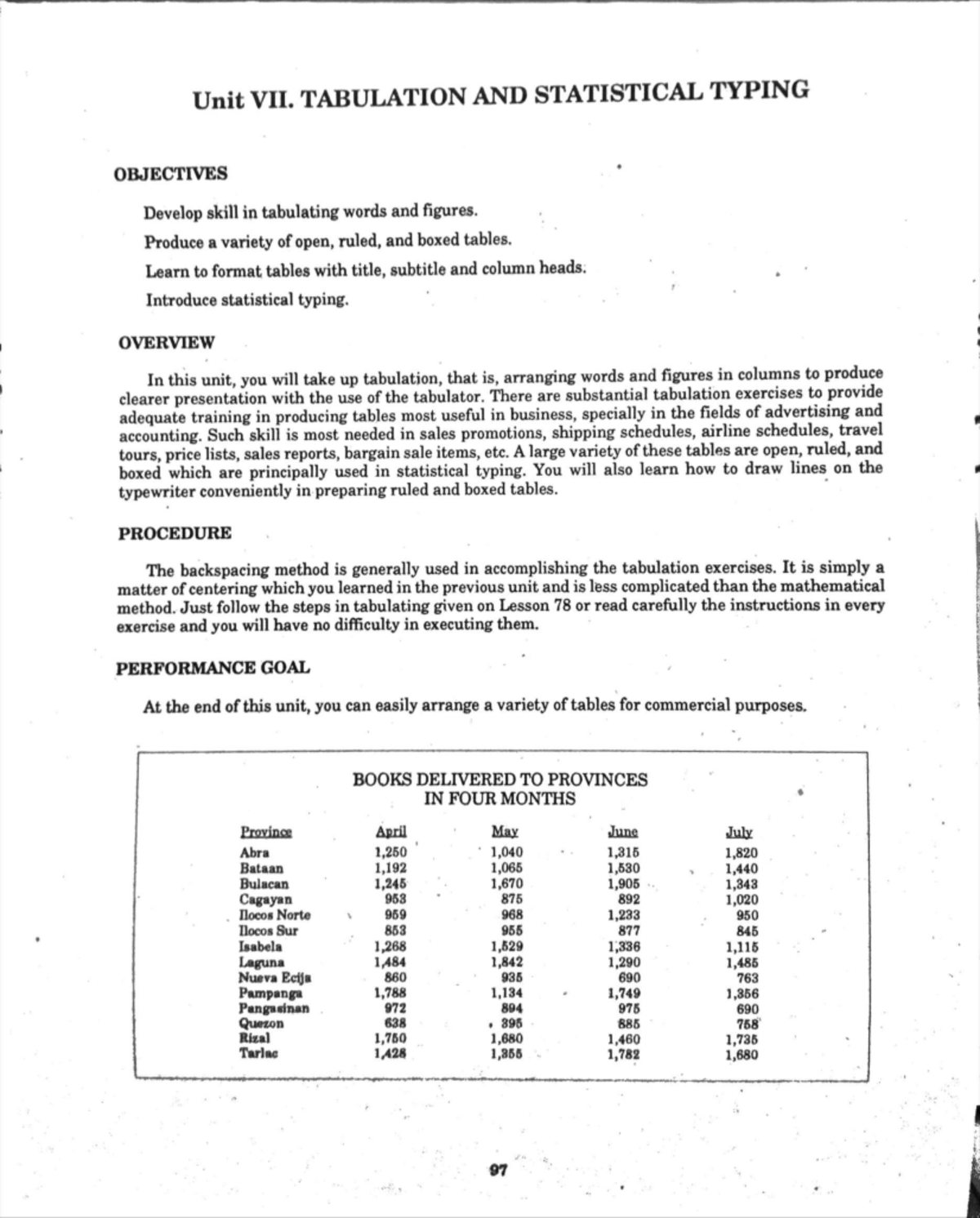 Tabulations and Statistical Typing - Public Administration - Studocu