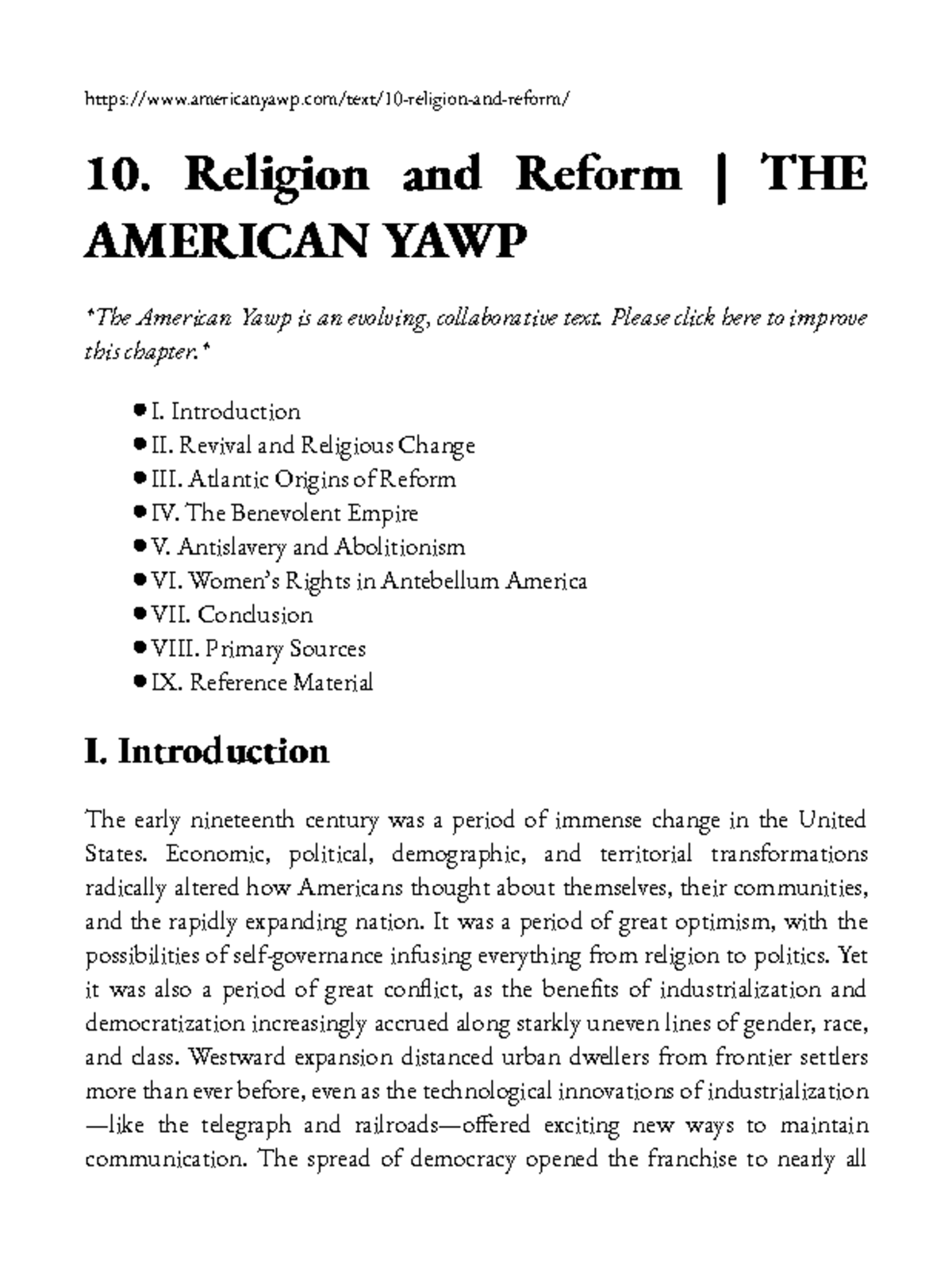 Revival and Reform Movements in Antebellum America: A Comprehensive ...