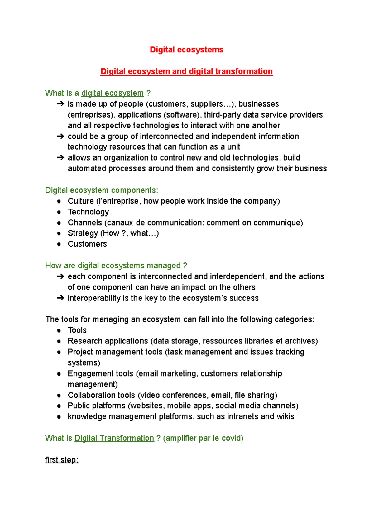 Digital ecosystems - Digital ecosystems Digital ecosystem and digital ...