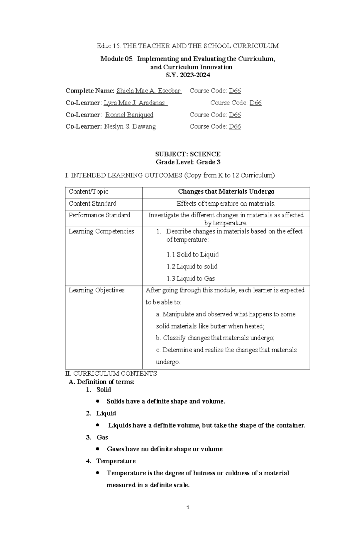 Module-5 - DETAILED MODULE - Educ 15. THE TEACHER AND THE SCHOOL ...