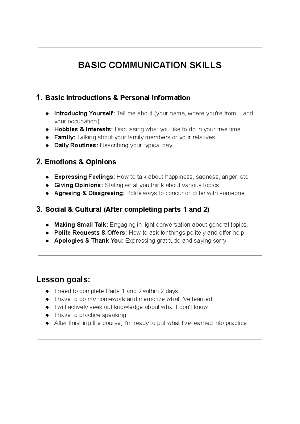 BASIC COMMUNICATION SKILLS: A Comprehensive Guide to Effective ...