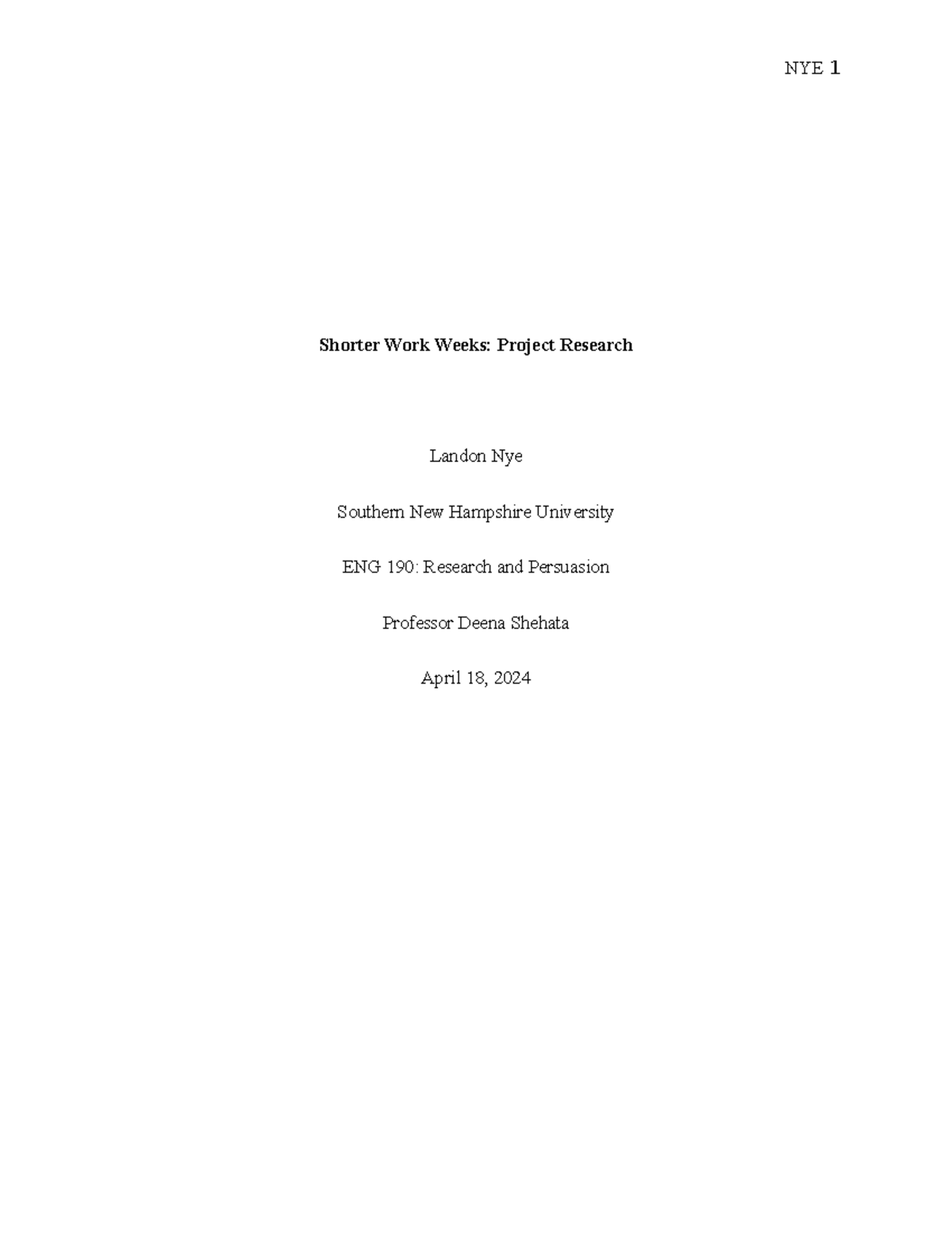 ENG 190 - Final Project: Analyzing Shorter Work Weeks and Mental Health ...