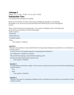 Cj 305 week 4 check your knowledge - Attempt 1 Written: Jul 18, 2022 8:15 AM - Jul 18, 2022 8:20 ...