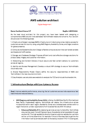 AWS Project Report - PROJECT REPORT COURSE CODE / TITLE BCSE355L - AWS ...