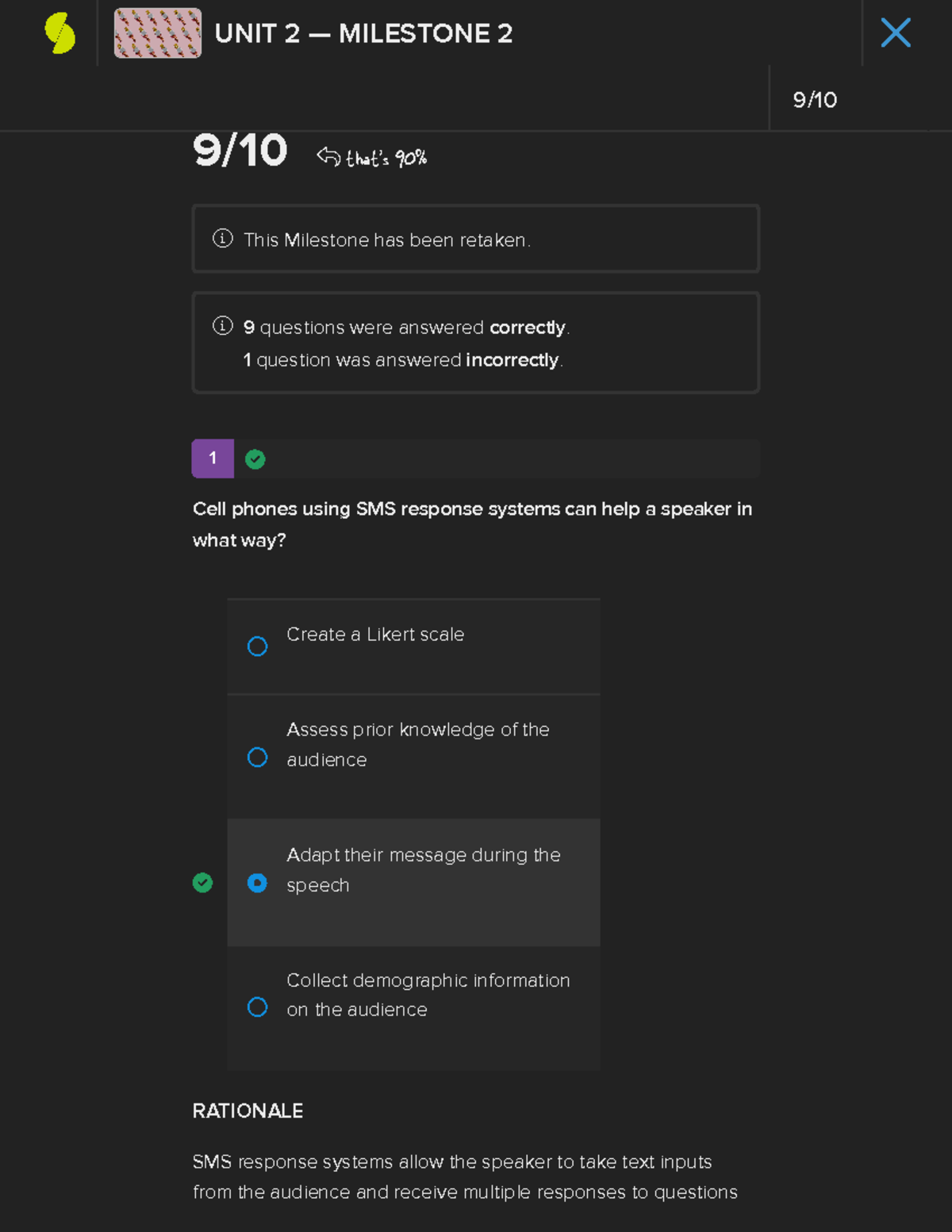 Unit 2 Milestone 2 Retake Results and Analysis - Studocu