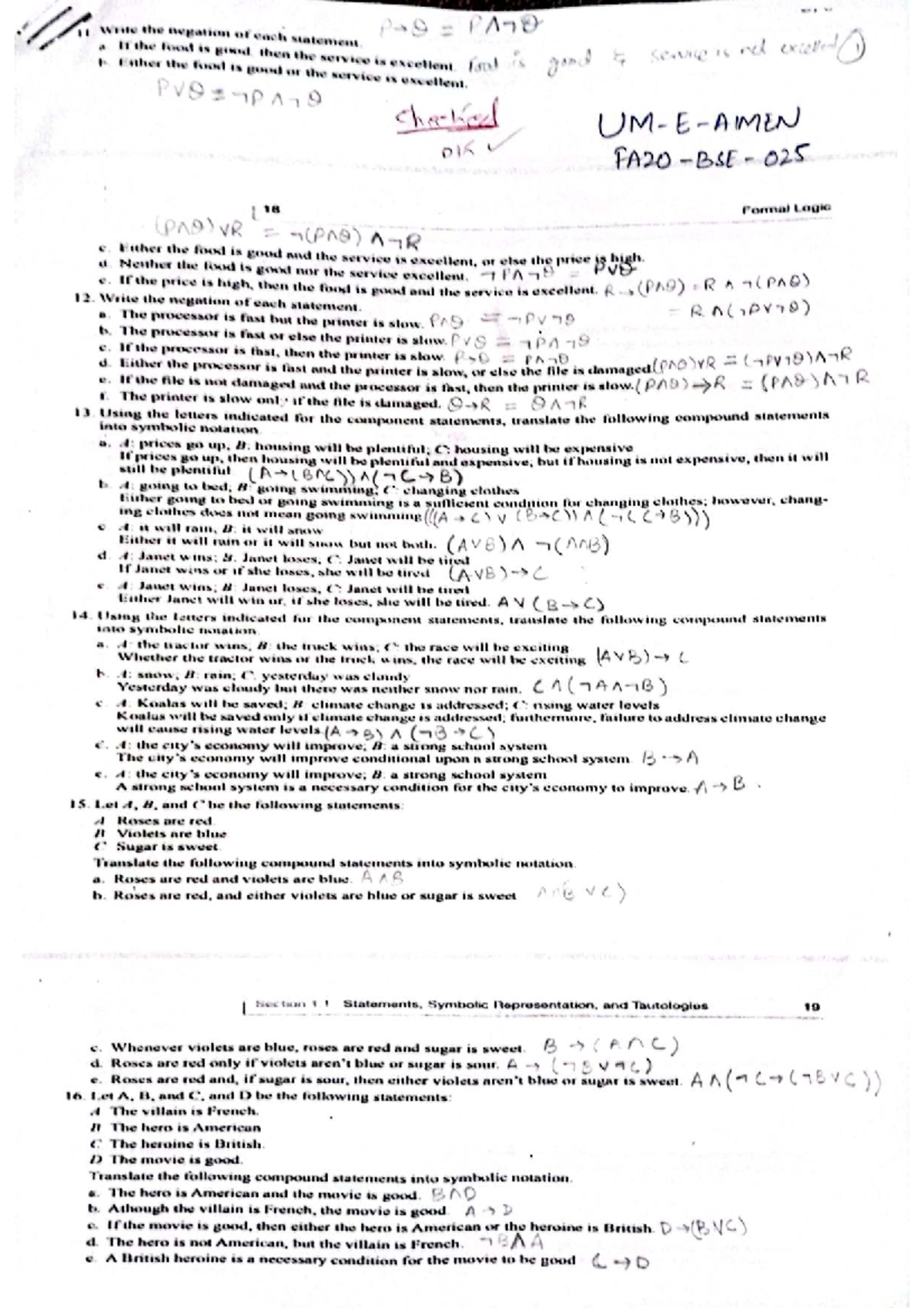 Stal Notes - Practice Questions with Solutions for Set Theory (MAT101 ...