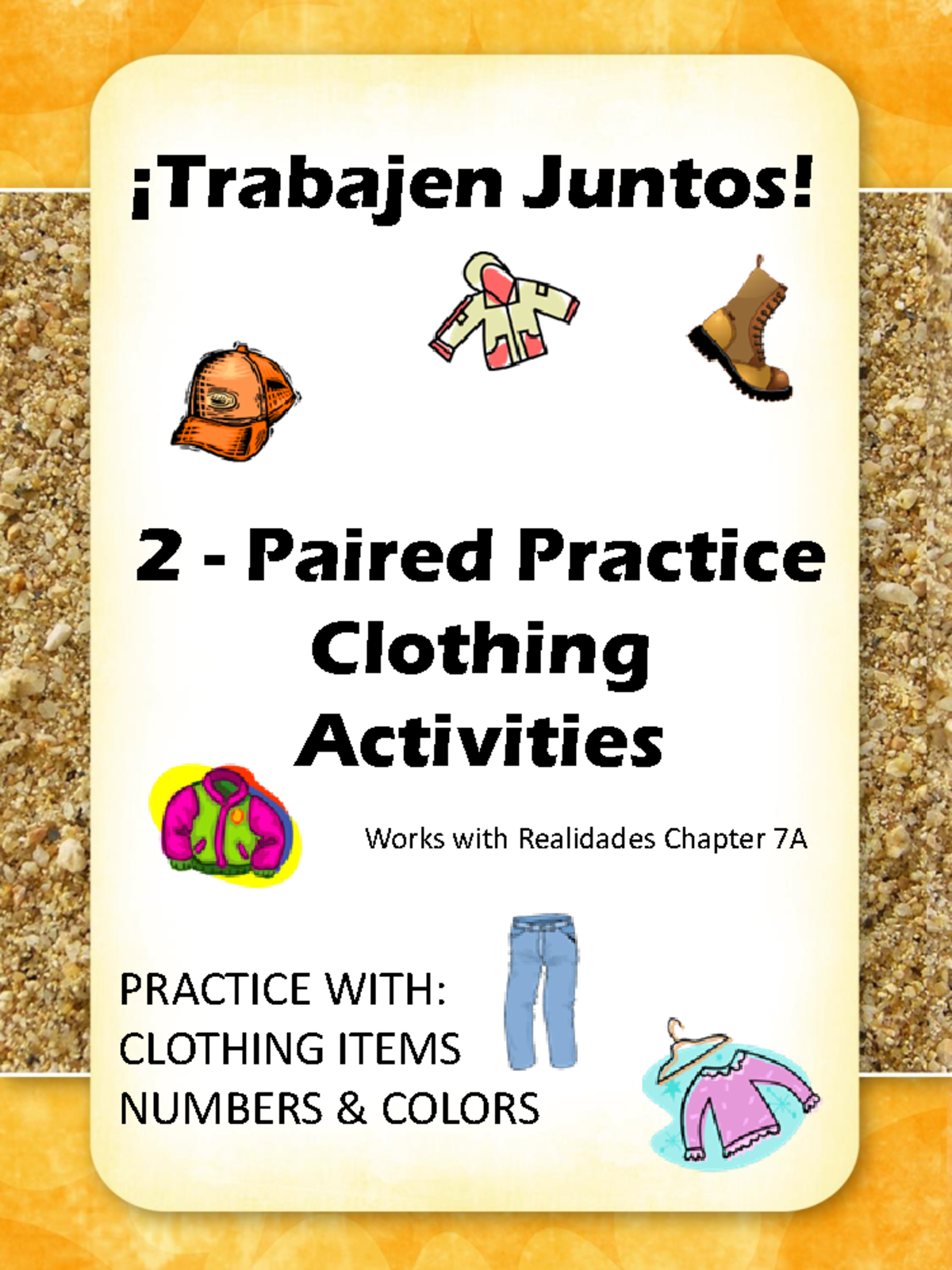 ropa paired practice - ¡Trabajen Juntos! 2 - Paired Practice Clothing ...