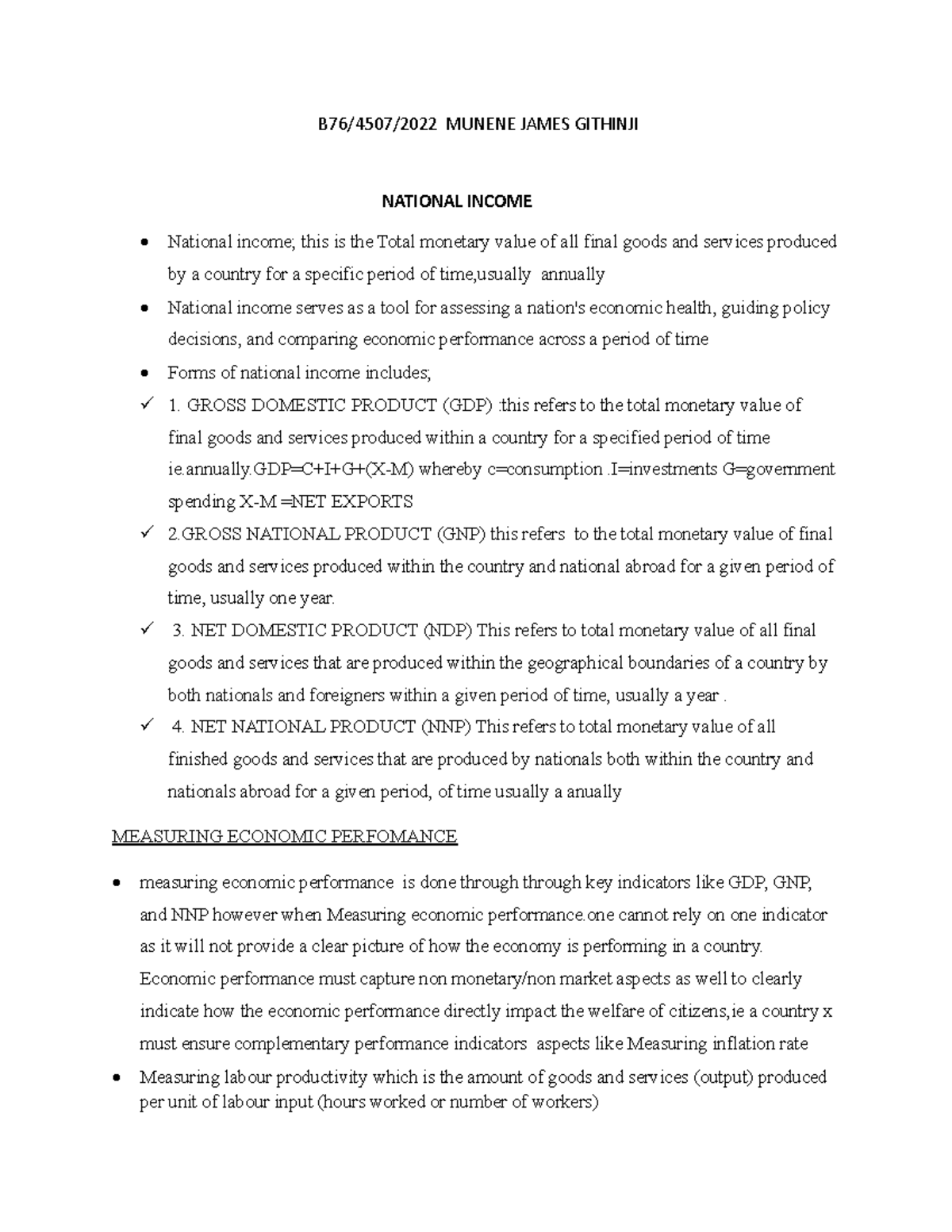 National Income Analysis: Understanding GDP, GNP, and Economic ...