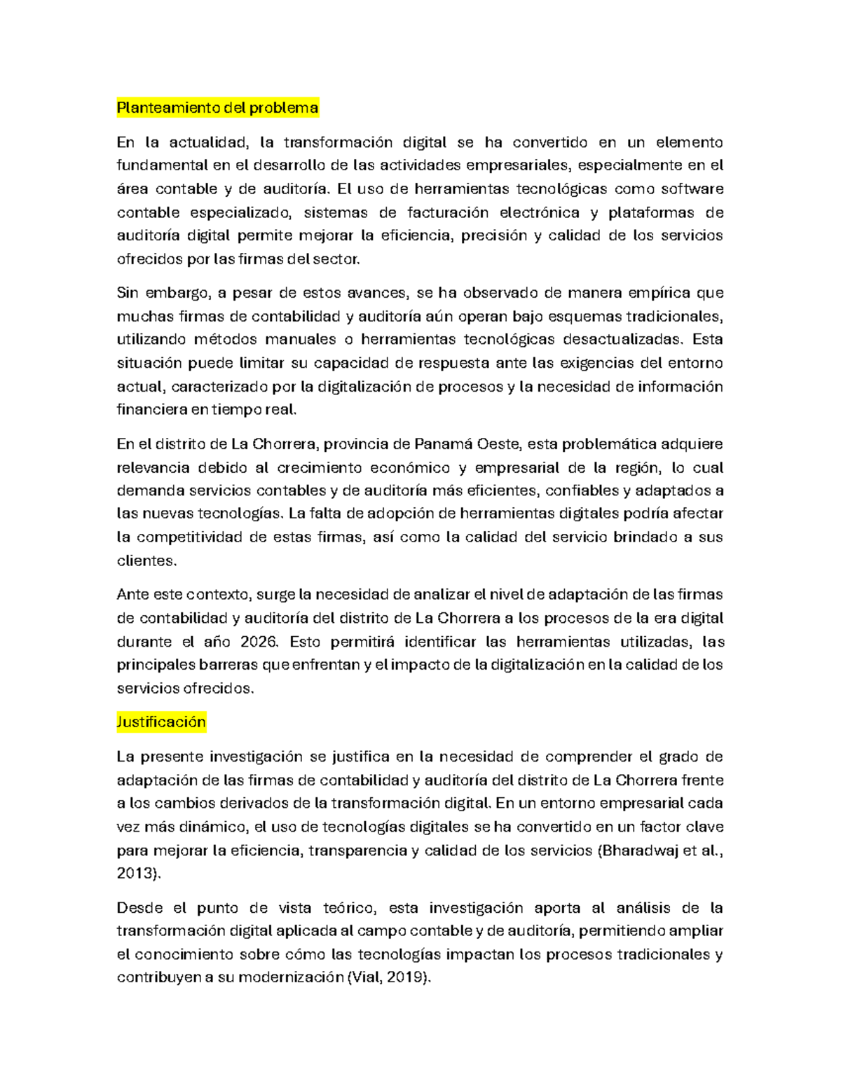 Adaptación Digital en Contabilidad y Auditoría: Justificación y Marco ...