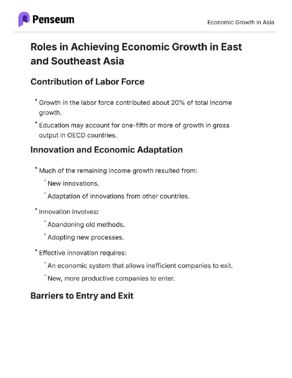 Economic Growth in Asia: Roles and Contributions to Development - Studocu