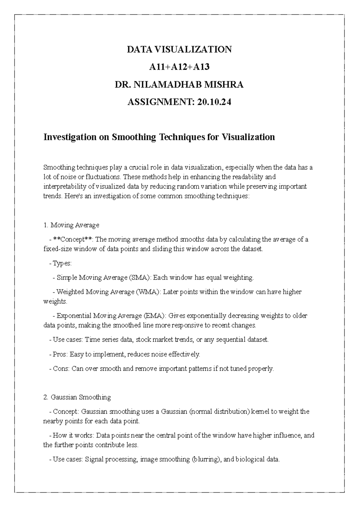 DATA Visualization Assignment 22BAI10293 TTE - DATA VISUALIZATION A11+A12+A DR. NILAMADHAB ...