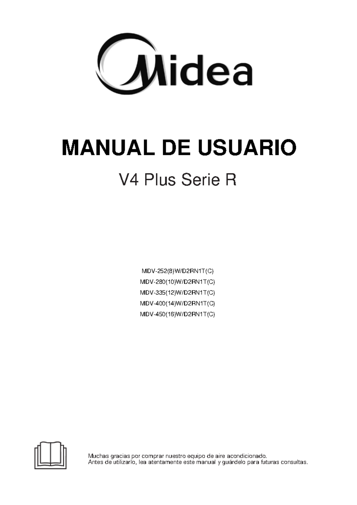 Midea-VRF - Manual - V4 Plus Serie R MDV-252(8)W/D2RN1T(C) MDV-280(10)W ...