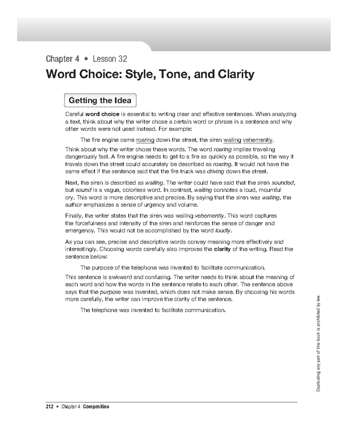 Chapter 4 Lesson 32: Word Choice, Style, Tone, and Clarity Notes - Studocu