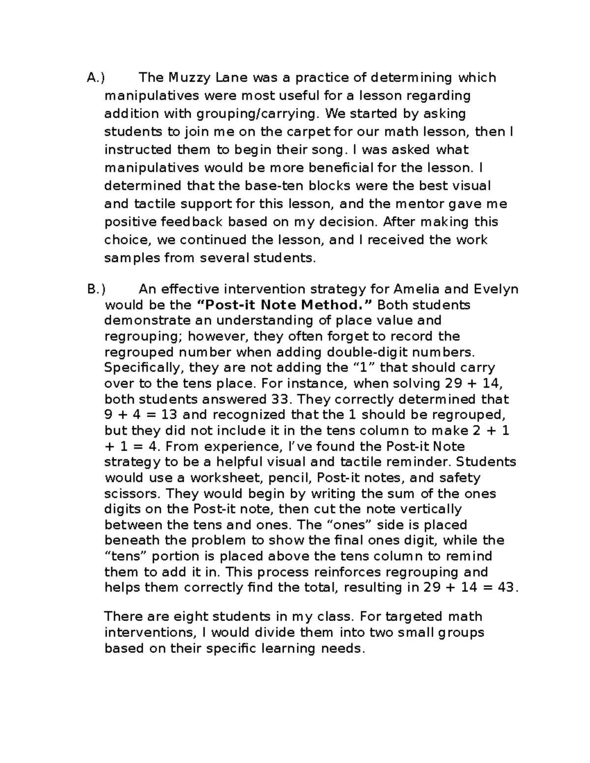 D692 - Effective Math Interventions: Regrouping & Place Value ...