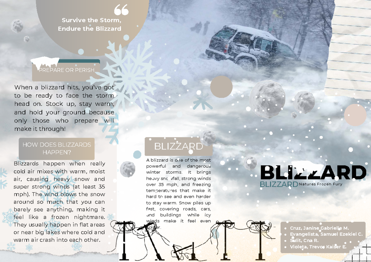 Blizzard Preparedness Guide: Survive the Storm and Stay Safe - Studocu