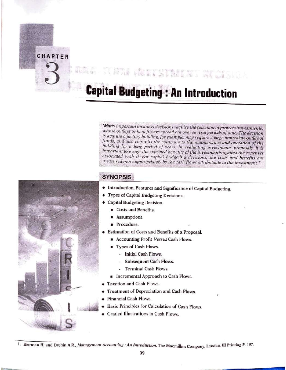 CH. 3: Capital Budgeting - An Introduction to Investment Decisions ...
