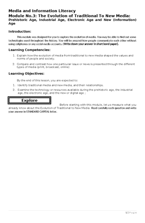 Responsible media user lesson 3 - Media and Information Literacy Module ...