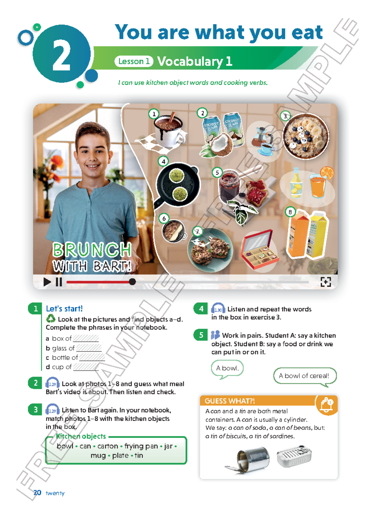 Together: Klasa 5 SB Unit 2 Vocabulary and Cooking Verbs Guide - Studocu