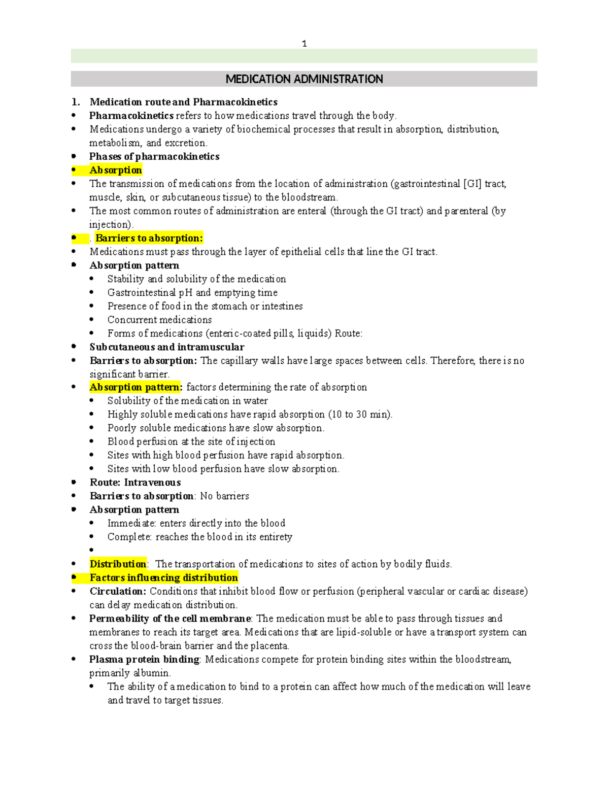 Medication Administration Guidelines and Safe Practices for Nursing ...