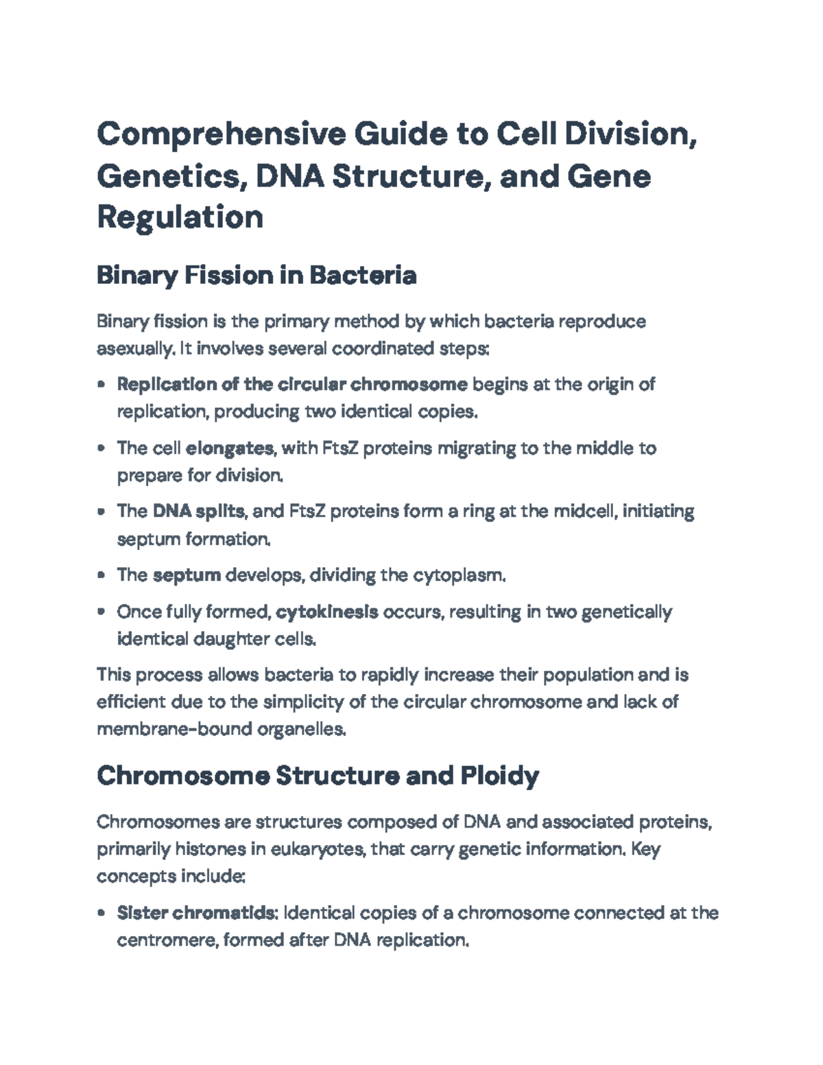 Comprehensive Guide to Cell Division & Genetics (BIO 101) - Studocu