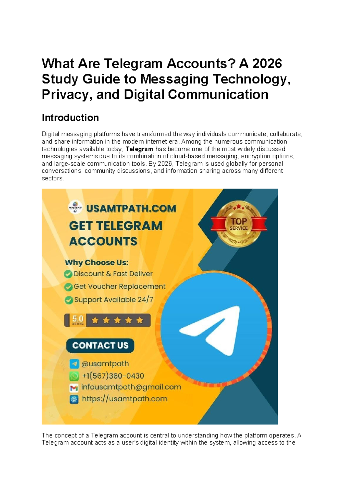 Telegram Accounts: A 2026 Study Guide on Messaging & Privacy - Studocu
