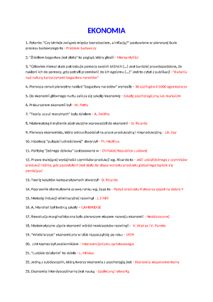 Ekonomia 3 - notatki z wykladu - RYNEK I JEGO FUNKCJE, DEFINICJA I PRZYKŁADY Rynek to określone ...