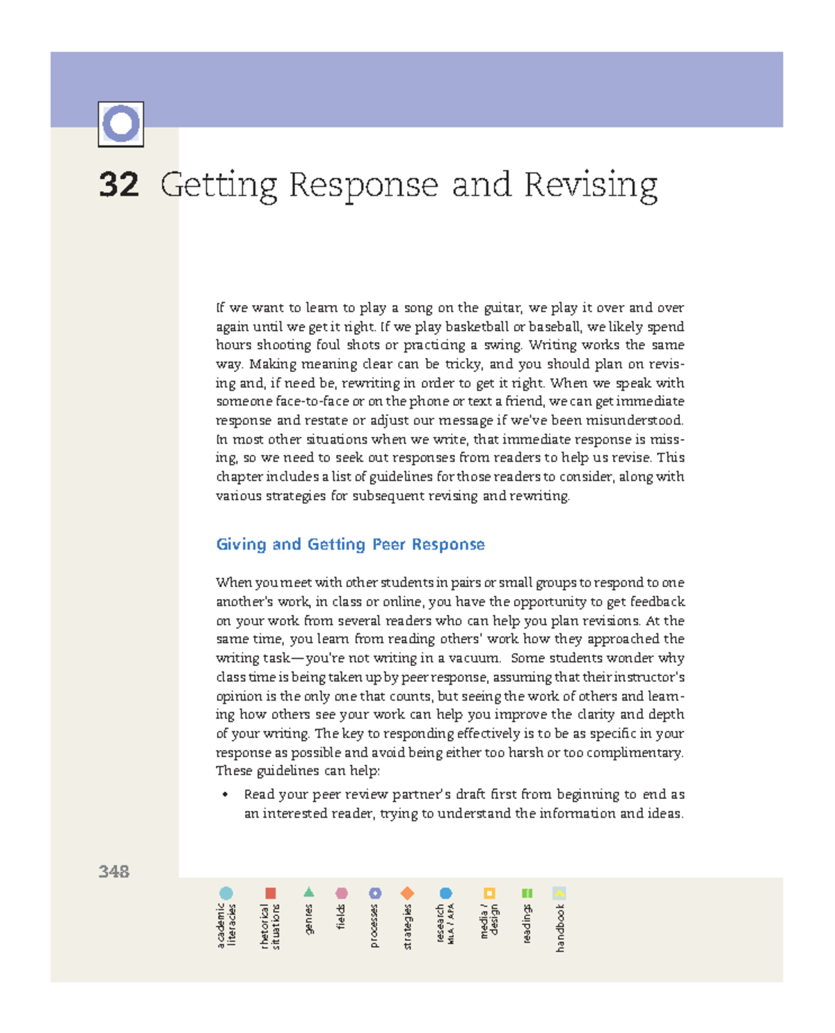 32 Revising Drafts: Techniques for Effective Peer Feedback - Studocu