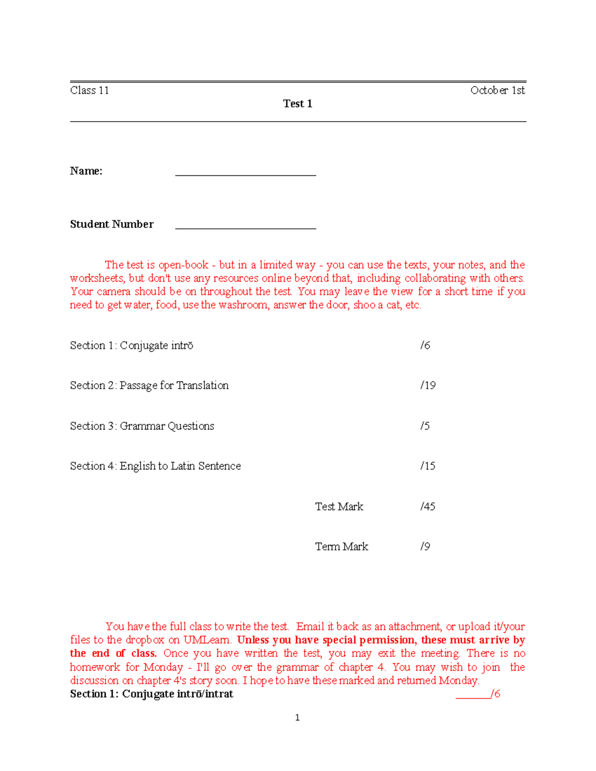 Test 1 2021 Fall - Latin Language Assessment Guide - Studocu