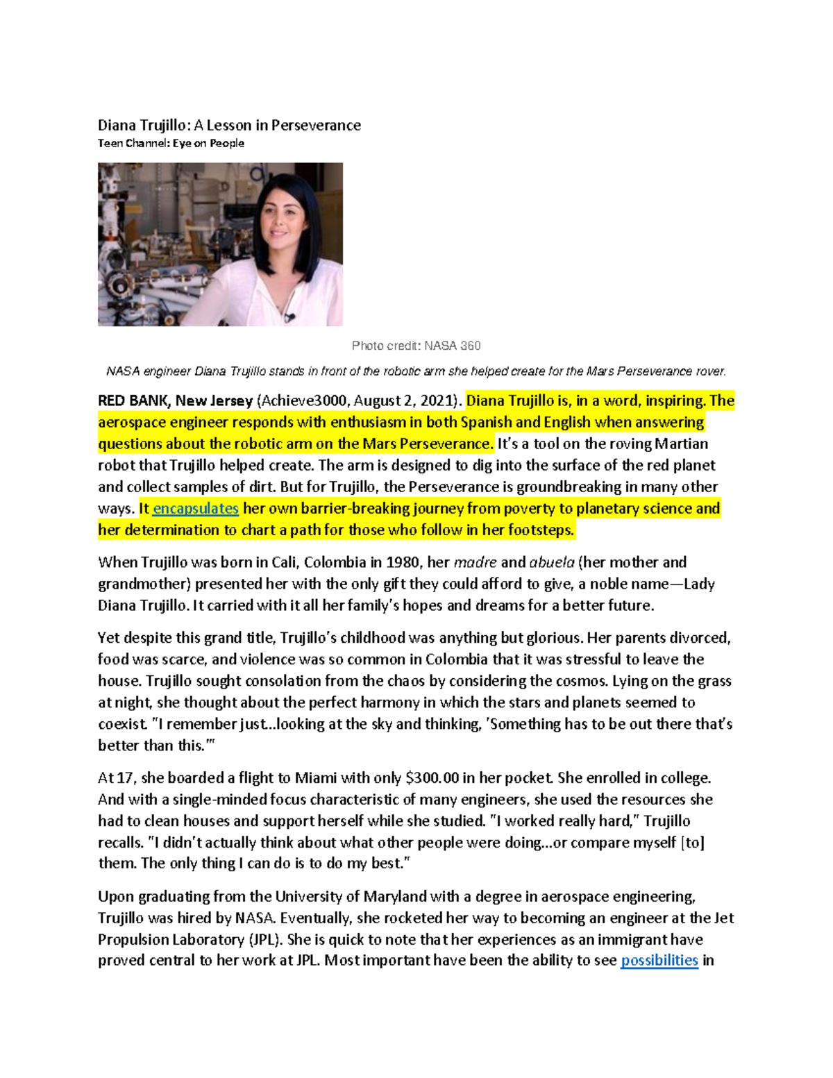 E9341 Diana Trujillo: A Lesson in Perseverance and Diversity in STEM ...