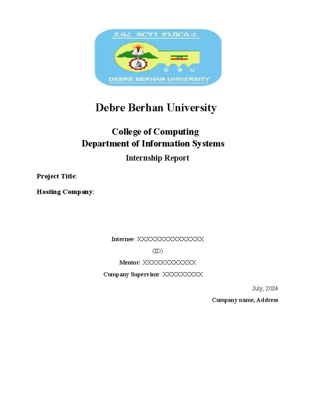 Internship Report format-2016 - Computer Graphics - Debre Berhan ...