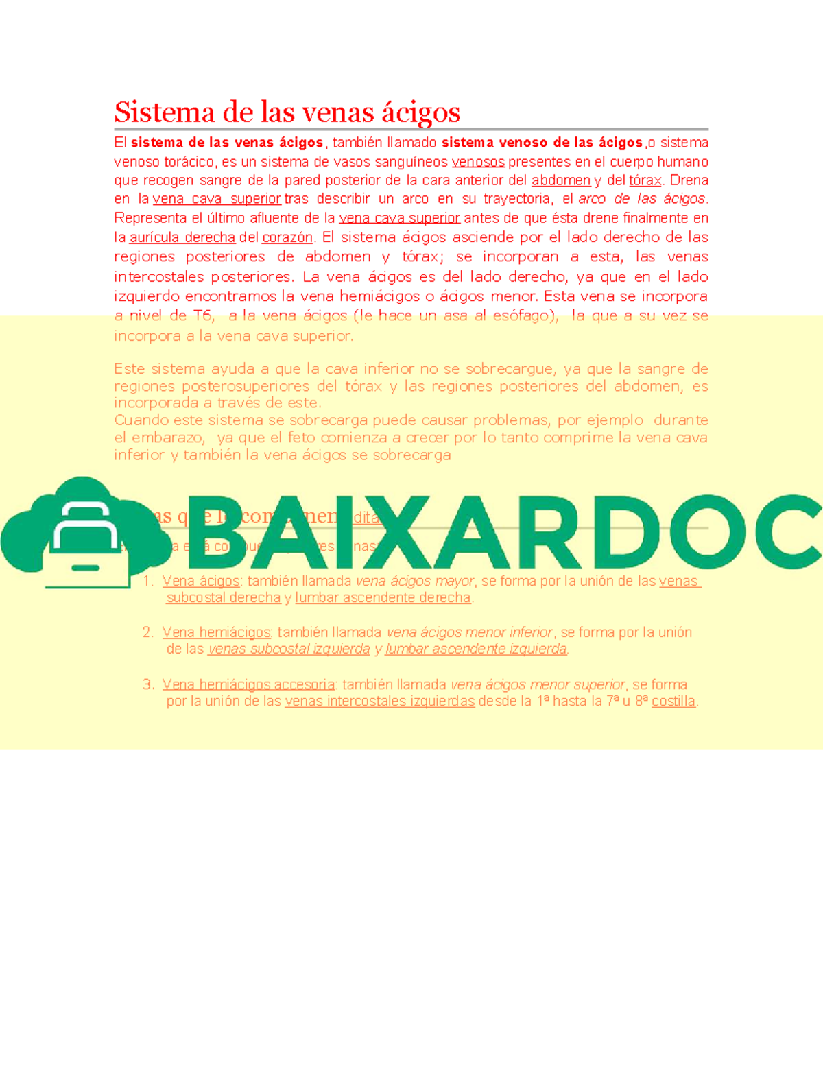 Baixardoc - ghv hg gjcf gv gvc hcgvc gjv jv b bk - Sistema de las venas ...