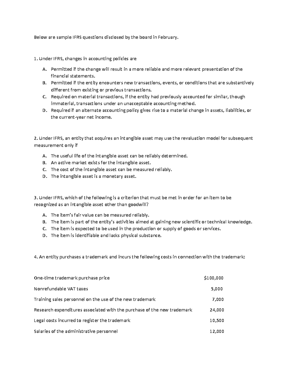 131401975-IFRS-Sample Questions and Answers - Studocu
