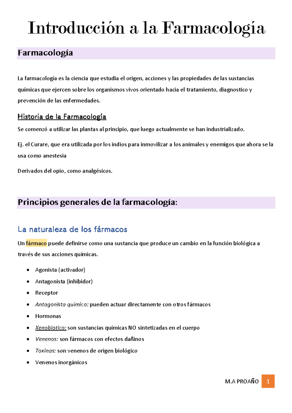 Introducción de la Farmacologia y Farmacodinamia Katzung & Clark - Introducción a la ...