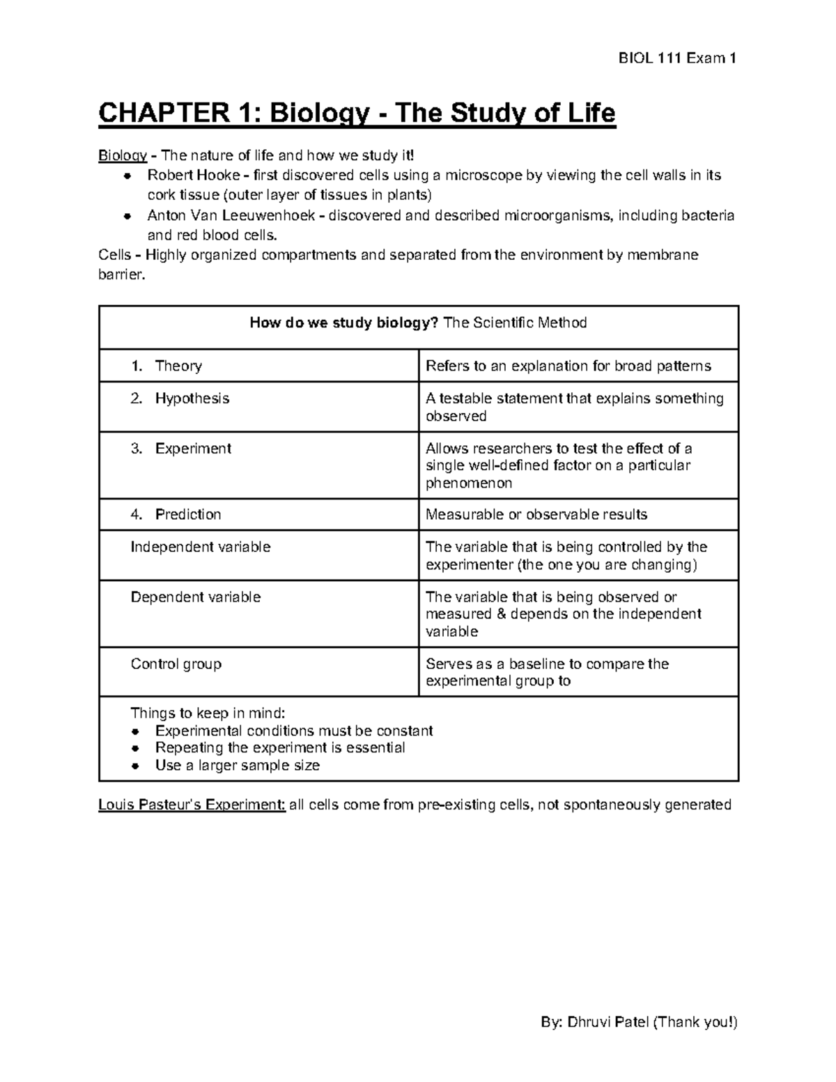 BIOL Exam 1 Study Guide: Key Concepts in Biology - Studocu