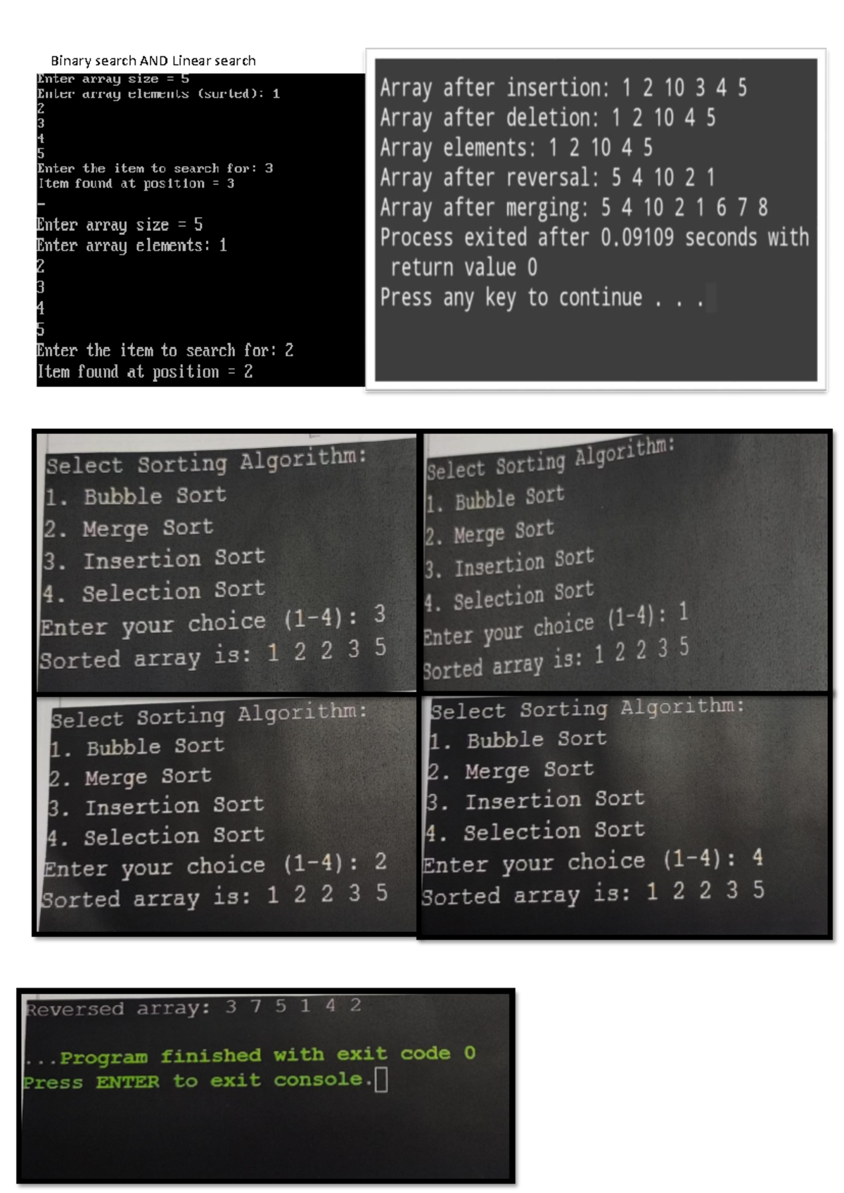 Cs101 Practical On Search And Sort Algorithms Studocu