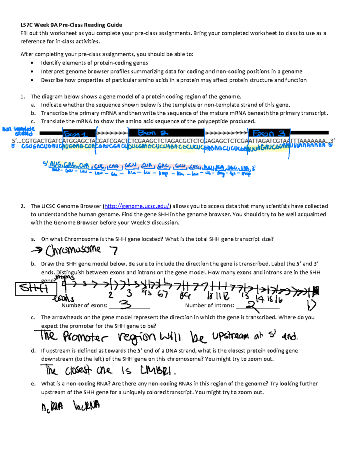 LS7C Week 9A Pre-Class Reading Guide and Notes for Discussion - Studocu