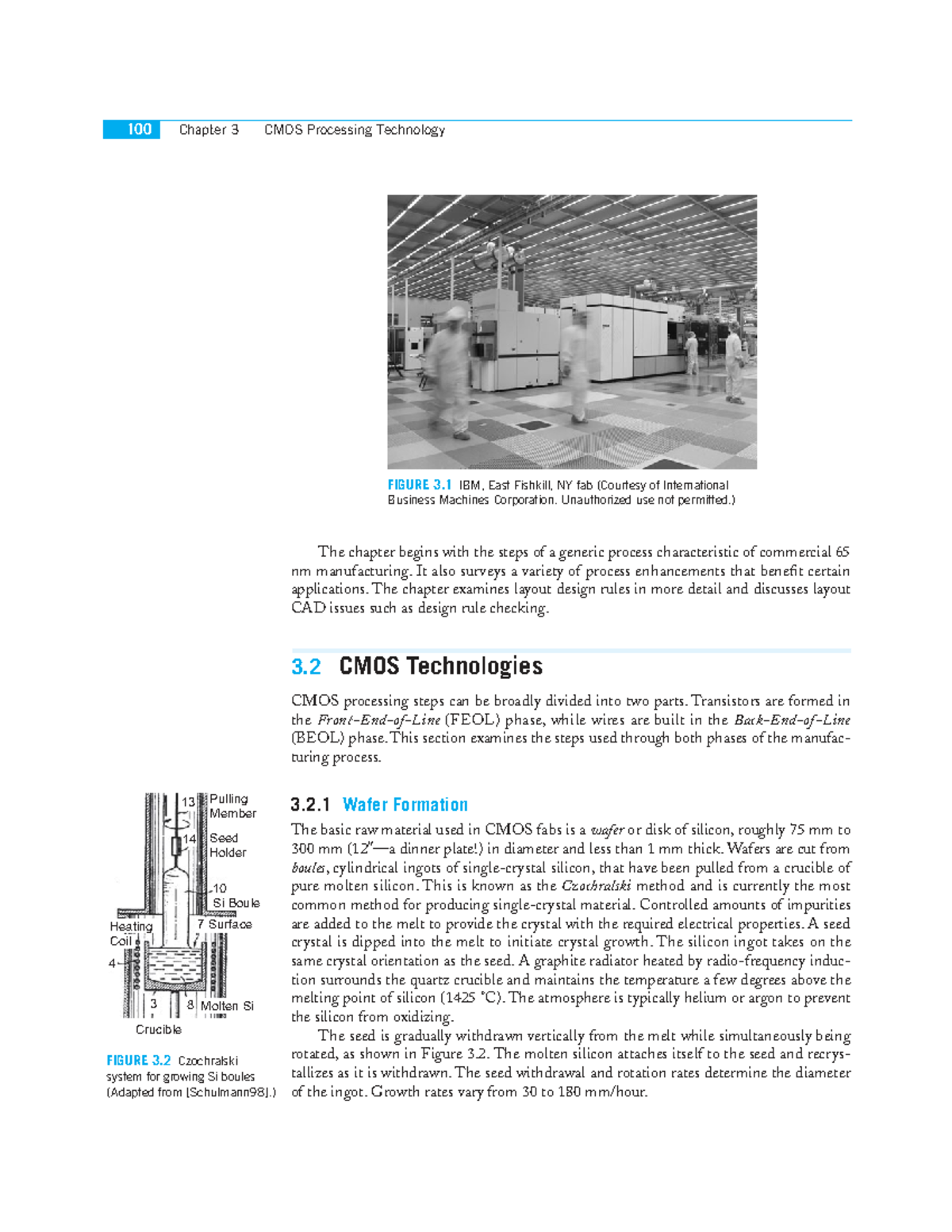 CMOS Technogies - CMOS notes - 100 Chapter 3 CMOS Processing Technology ...