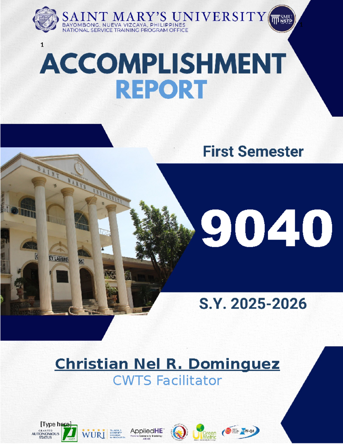 NARRATIVE REPORT: NSTP Activities Overview (CWTS 9022) - Studocu