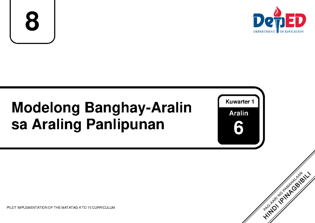 Q1 LE AP8 Week 6: Banghay Aralin sa Araling Panlipunan 8 - Studocu