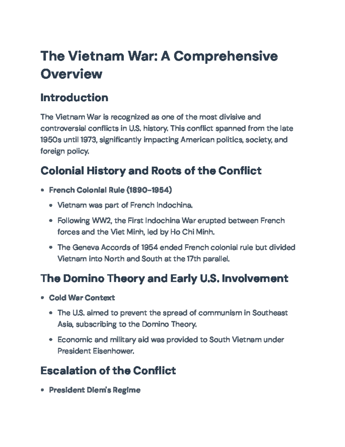 Vietnam War: Key Events, Controversies, and Anti-War Movements - The ...