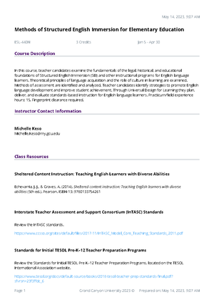 [Solved] If content area standards are provided for every grade level ...
