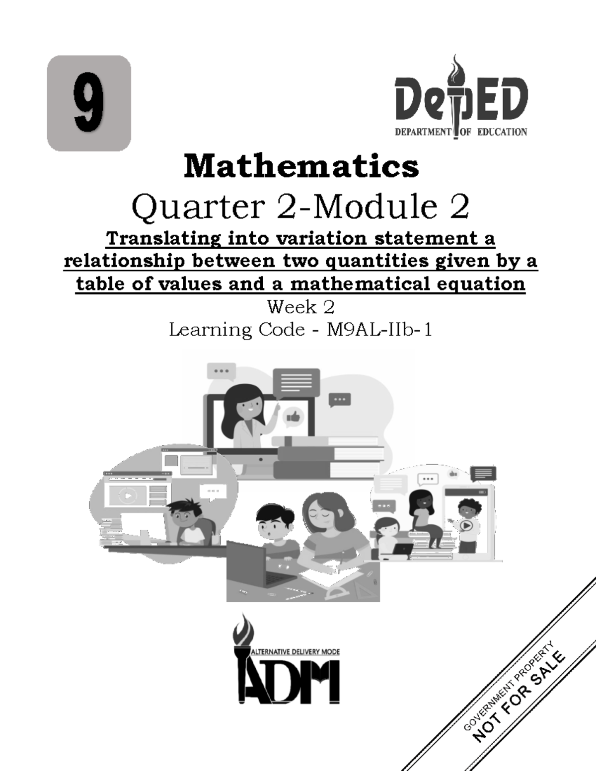 Math 9 Q2 Mod2 - Exploring Direct and Inverse Variation Concepts - Studocu
