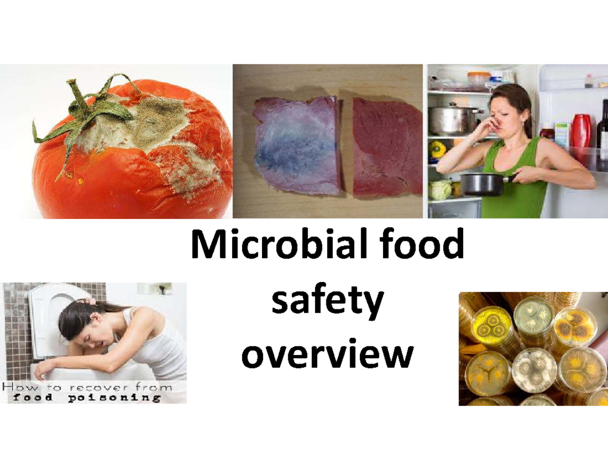Lecture 13 - Putting it all together - Microbial food safety overview ...
