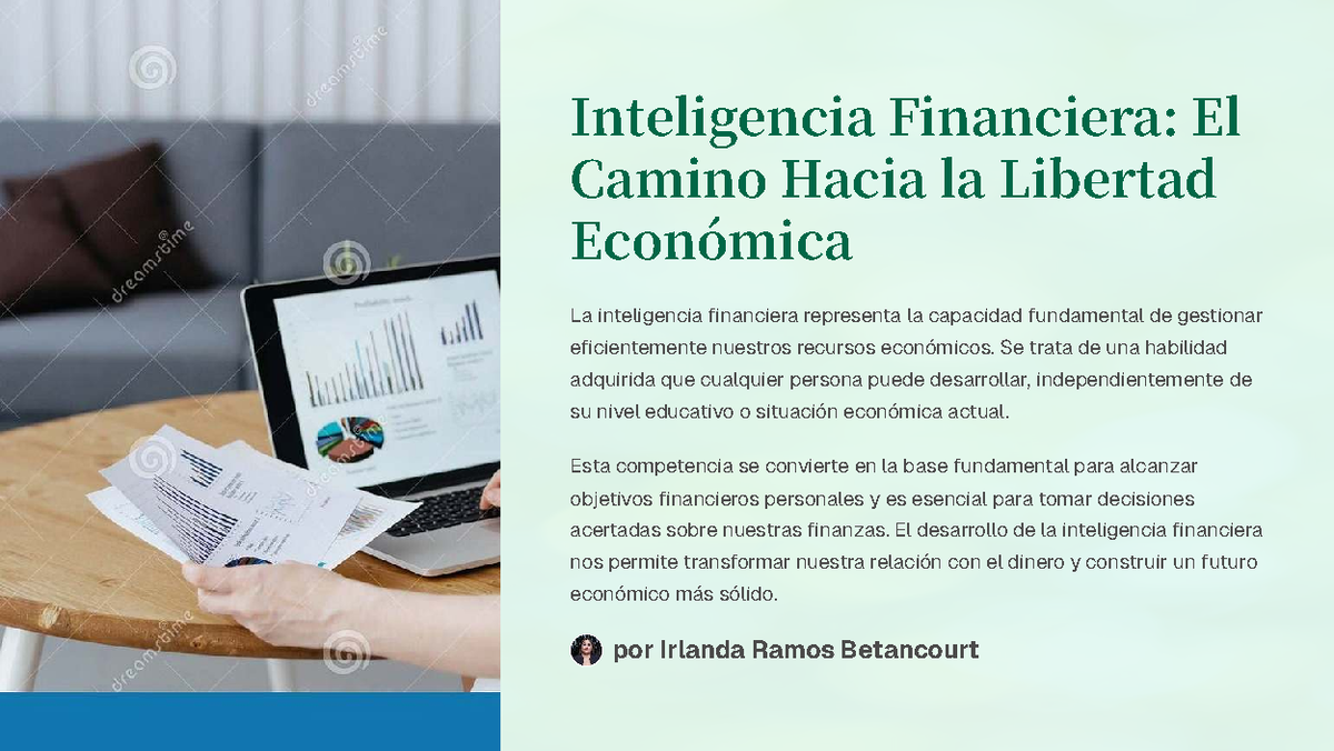 Inteligencia Financiera: Claves para la Libertad Económica - Studocu