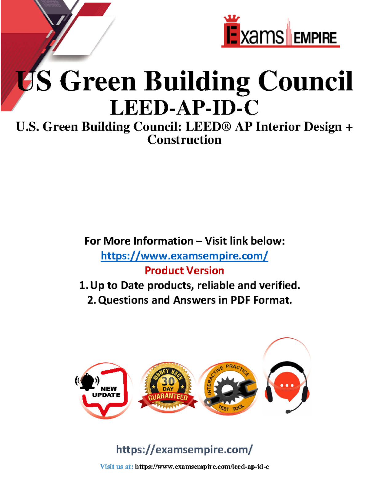 LEED-AP-ID-C Questions and Answers pdf dumps - examsempire/ For More Information – Visit link ...