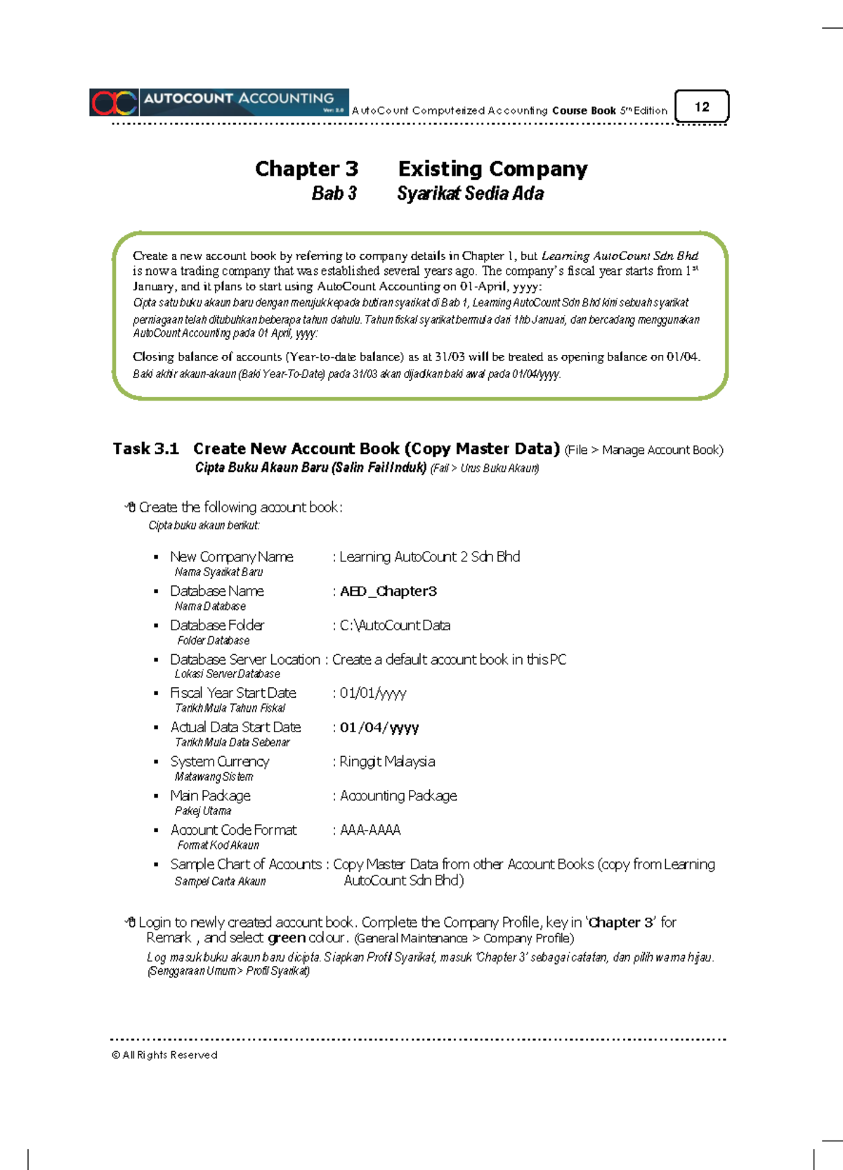 Auto Count Chapter 3 - lecture notes based on book - Chapter 3 Existing ...