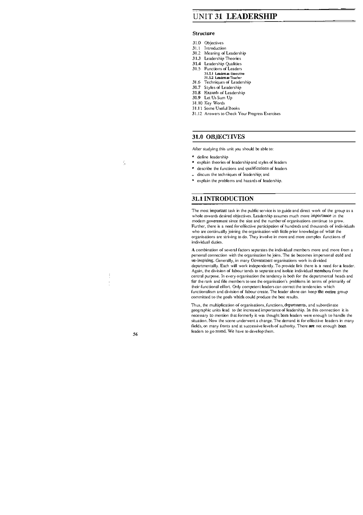 Unit-31: Leadership & Communication - Key Concepts and Theories - Studocu