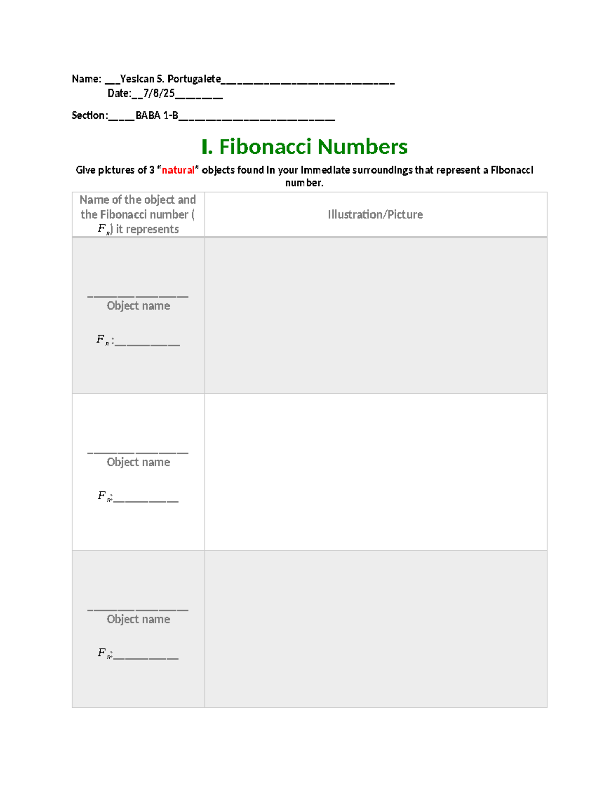 Golden Ratio Activity: Exploring Fibonacci Numbers & Measurements ...