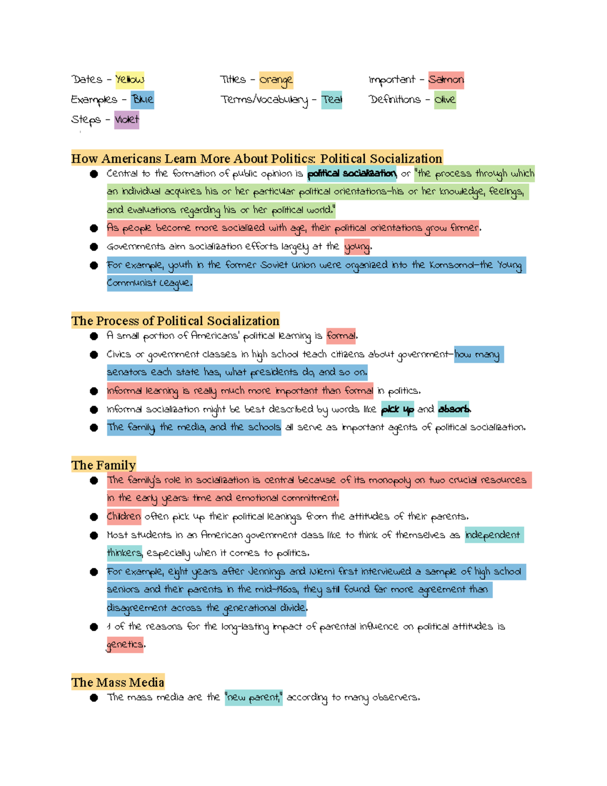 AP US Government & Politics - Chapter 6 Sections 1 & 2 Reading Insights ...